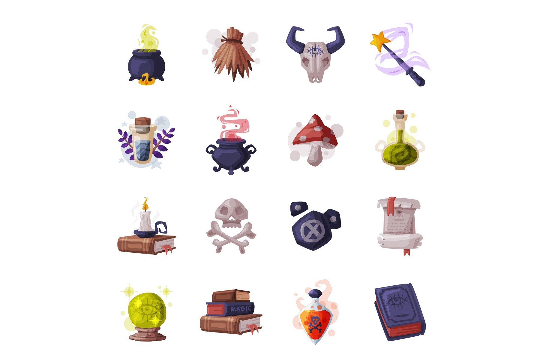 Occult Magic Objects for Mystic | Graphic Objects ~ Creative Market