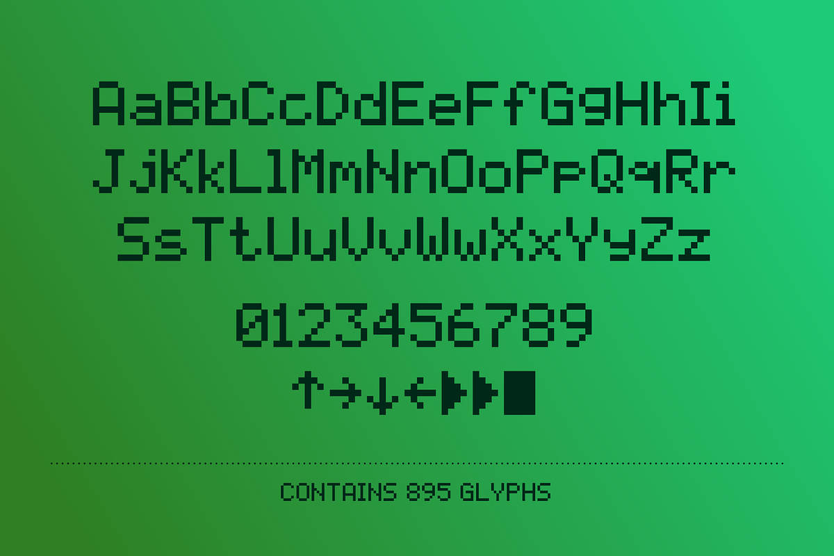 LCD Pixel font, a Font by SelfBuild Type