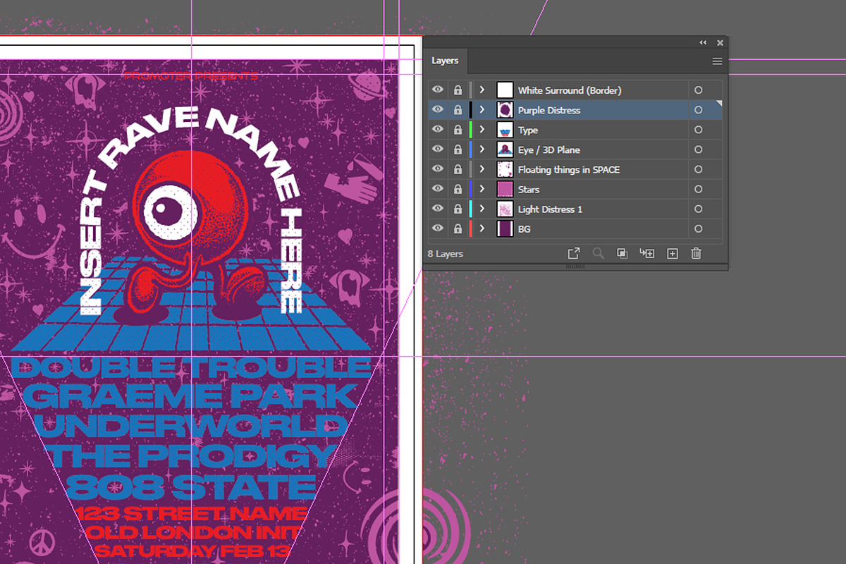 Old School Rave Flyer Template