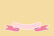 Pink ribbon banner doodle vector, a Background Graphic by rawpixel