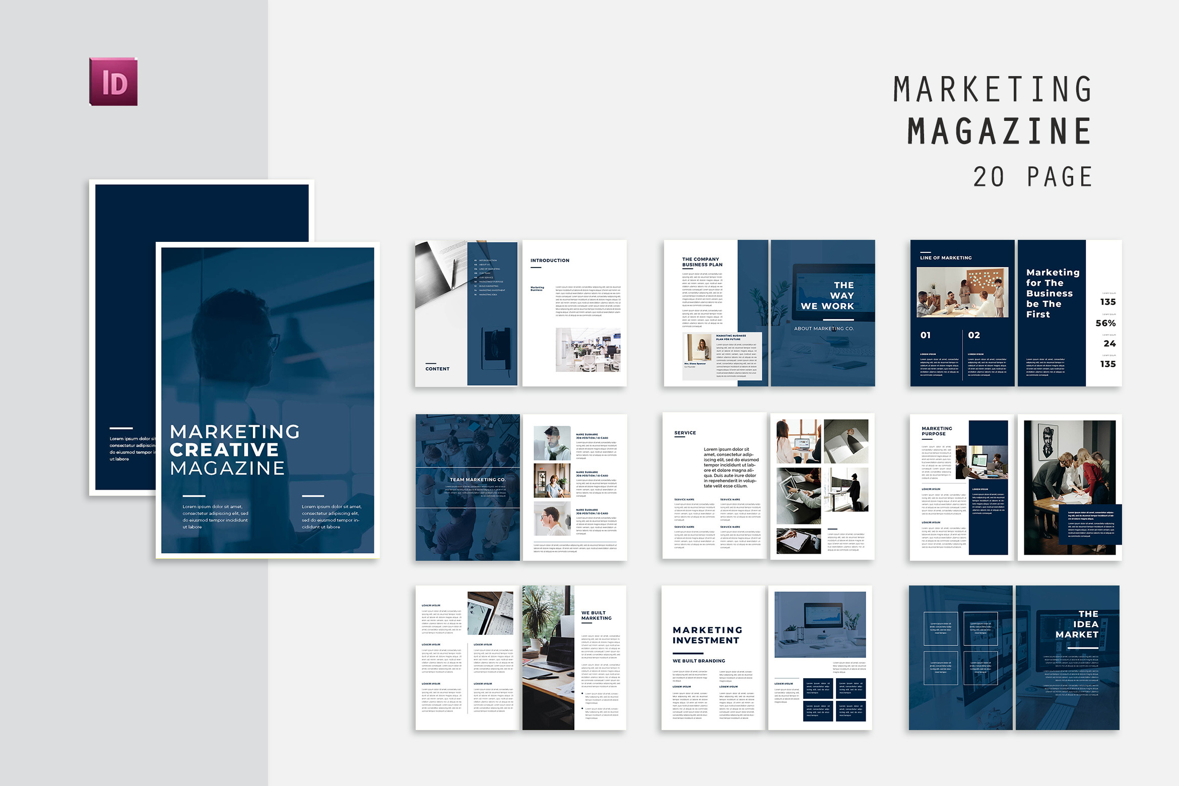 Creative Marketing Magazine, a Magazine Template by AQR Studio