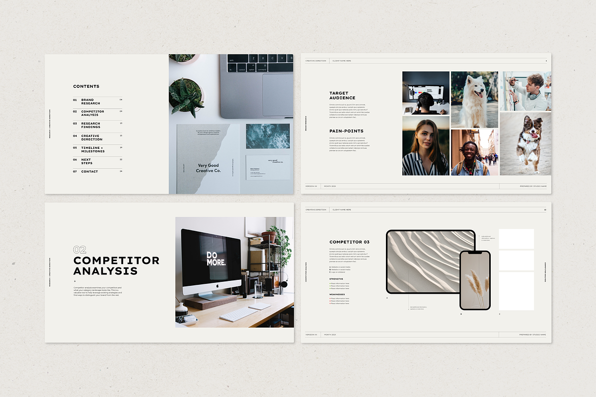 Research & Creative Direction Template