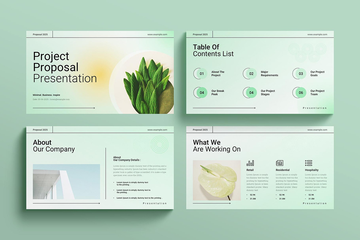 Project Proposal Presentation Design, a Presentation Template by ...