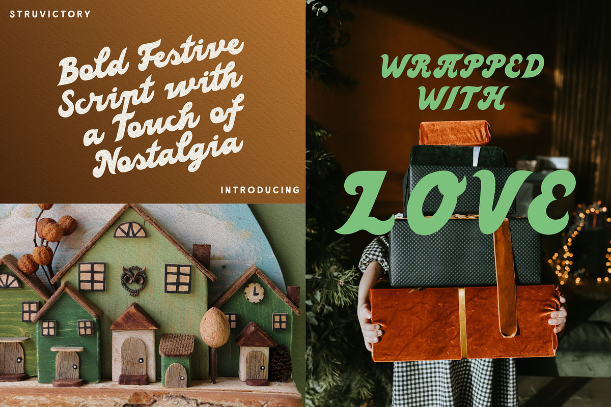 Velvet Advent Christmas Bold Script, a Script Font by Struvictory.art