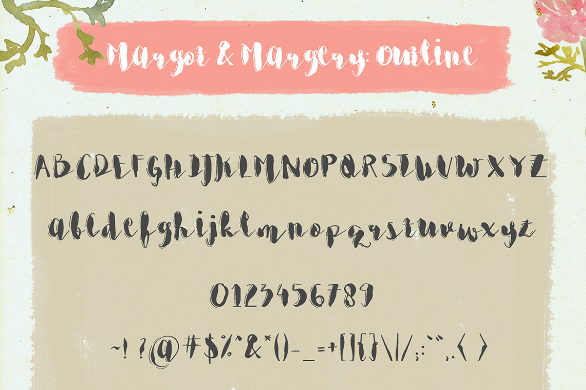 Margot & Margery Script, a Script Font by BlueRobinDesignShop