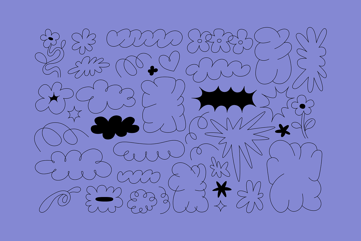 Vector doodles, logo design elements, a Graphic by venimo