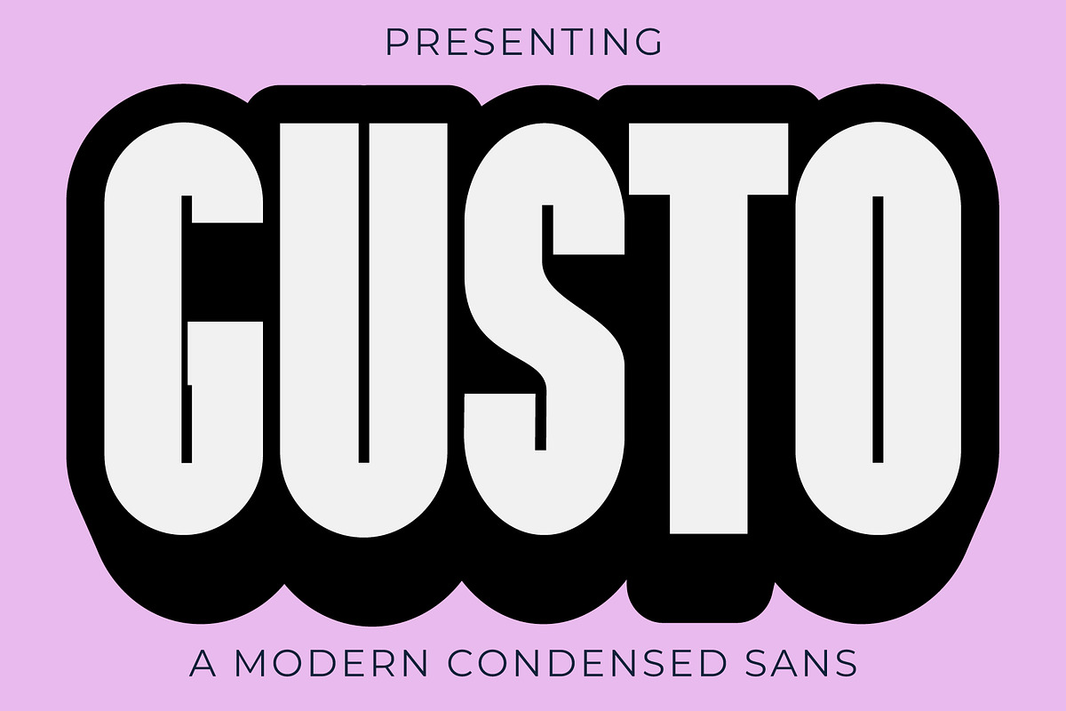 GUSTO, a Sans Serif Font by Loudoun Design Co.