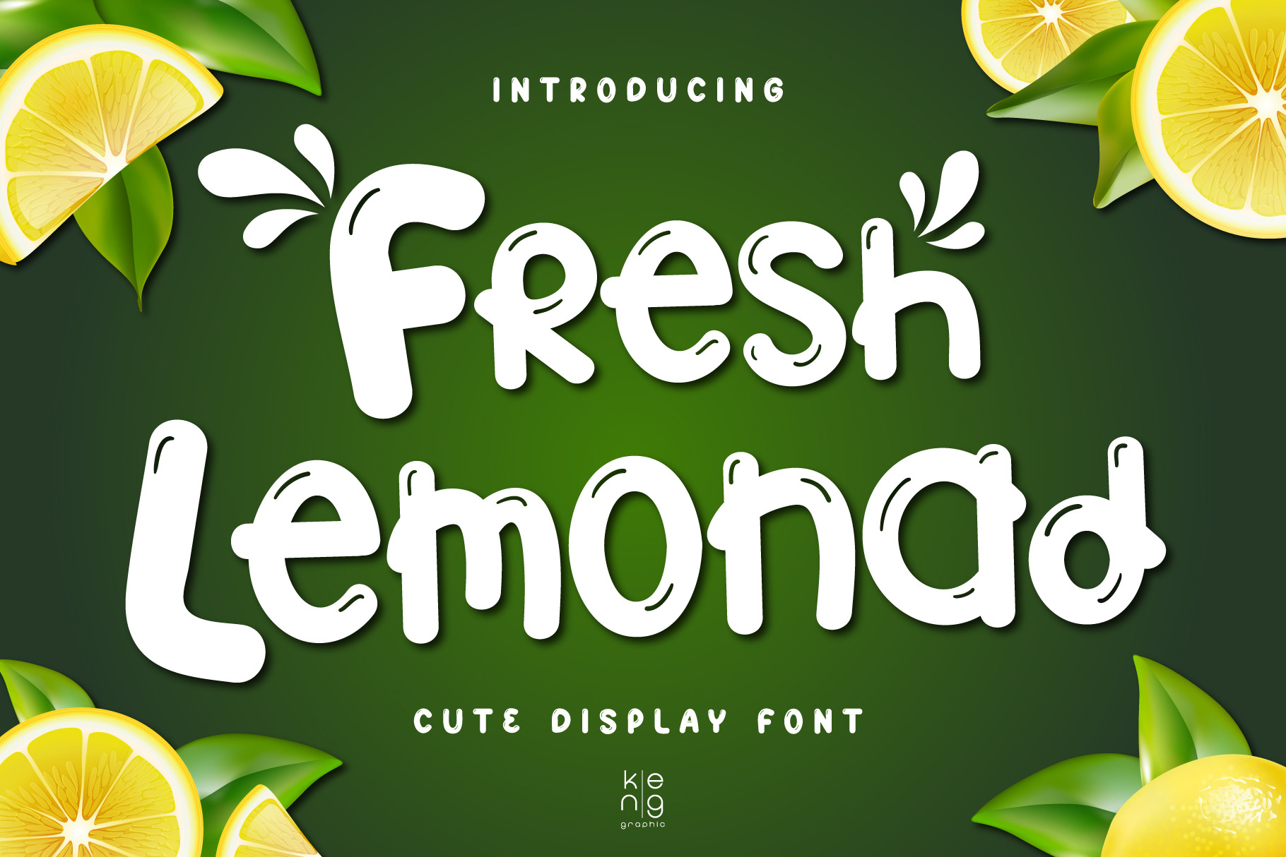 Fresh Lemonade Font, a Handwritten Font by KengGraphic | Creative Market