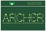archer font