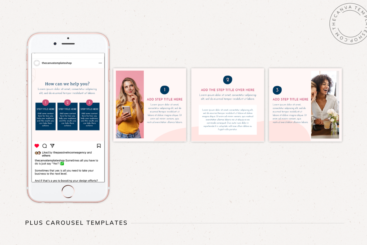 Alyssa Instagram 9-Grid Canva Template | Creative Market