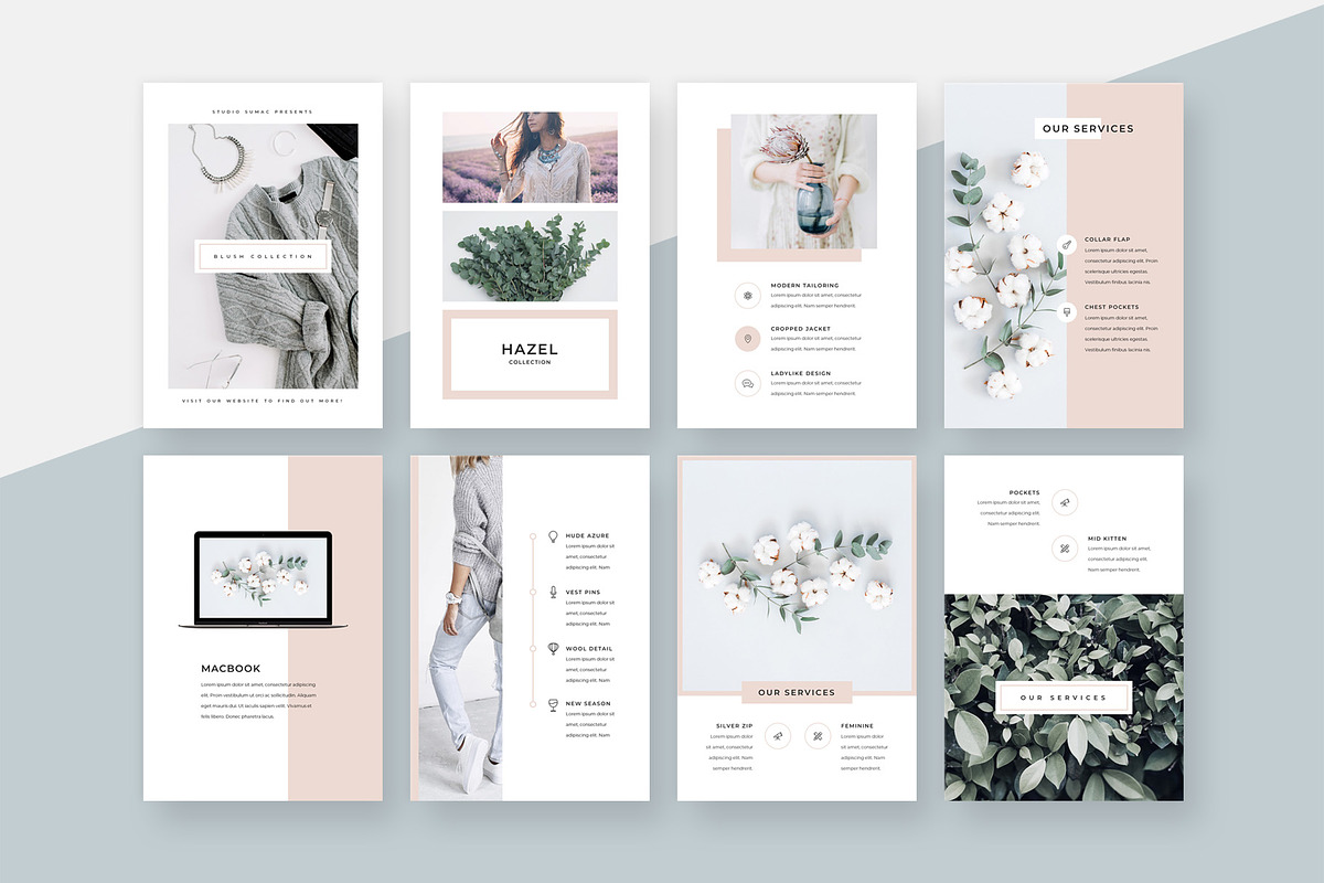 Magnolia Vertical PowerPoint, a Presentation Template by Studio Sumac