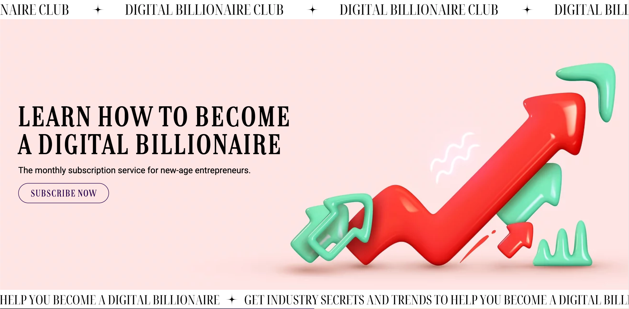 Premium Membership Club WiX Template | Creative Market