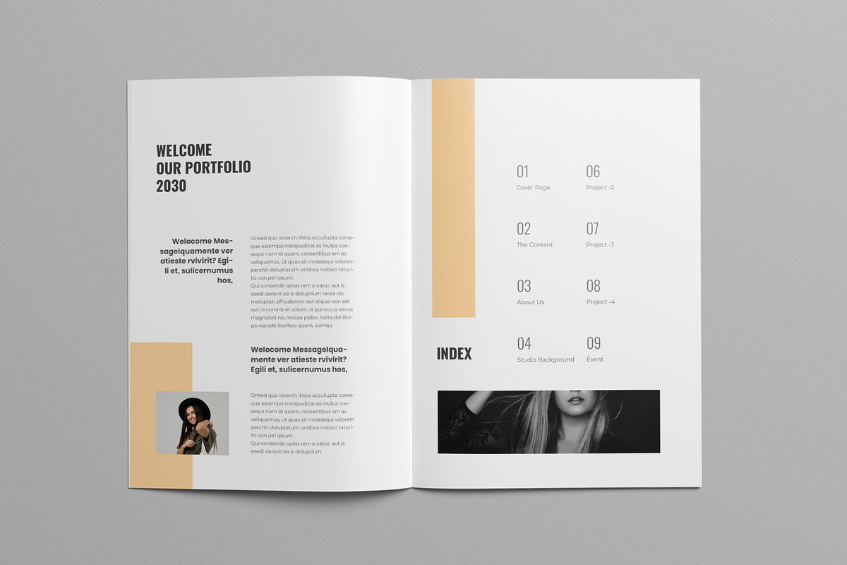 Portfolio Template, a Brochure Template by Pixelpick