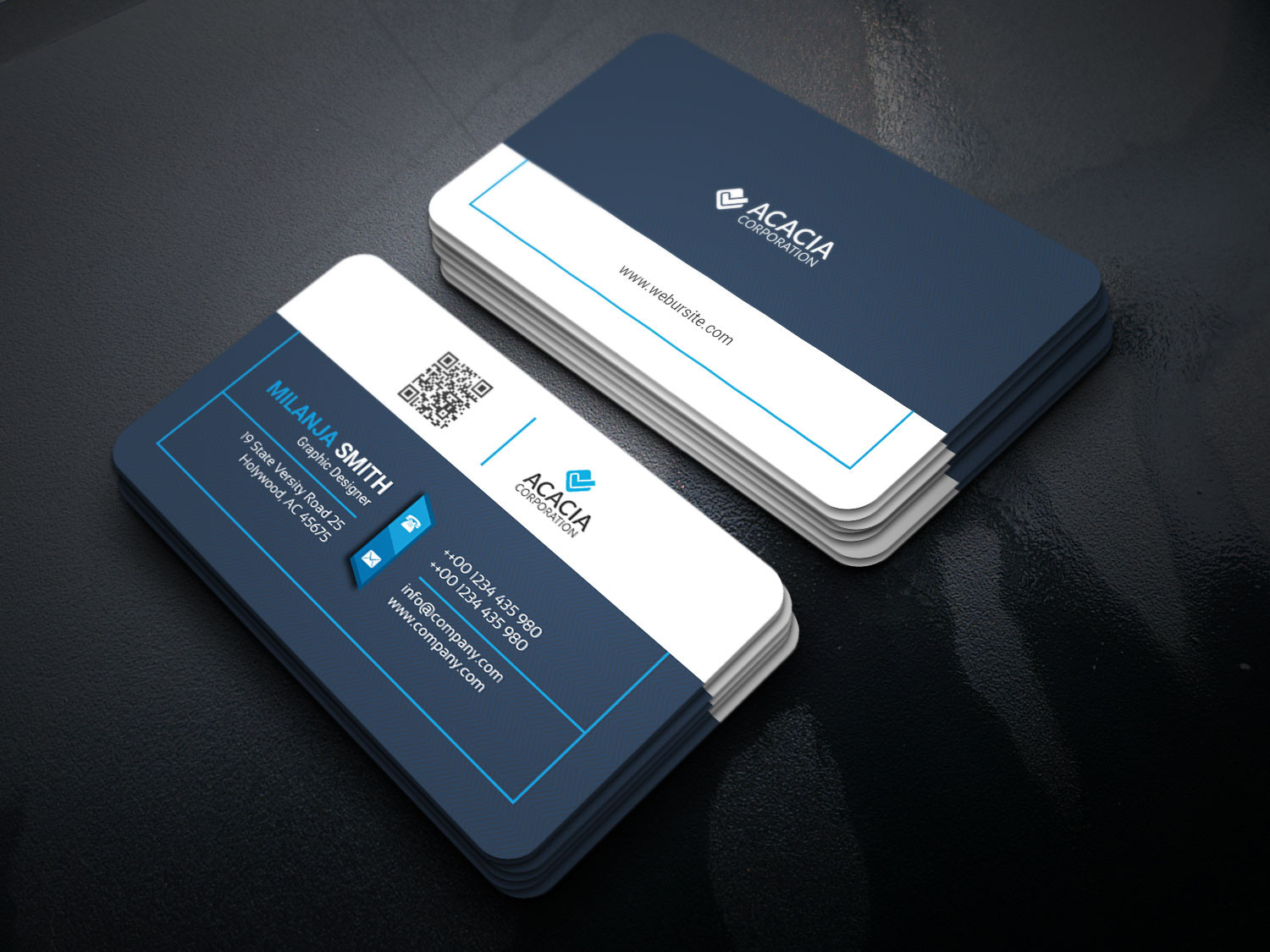 Eka Business Card, a Business Card Template by DesignGhar | Creative Market