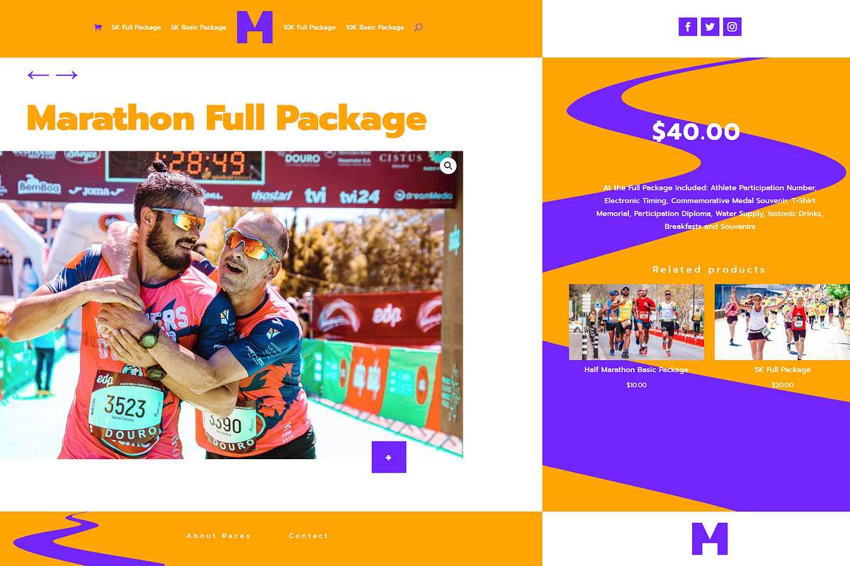 Marathon Packages Template, a WordPress Template by gdo.com
