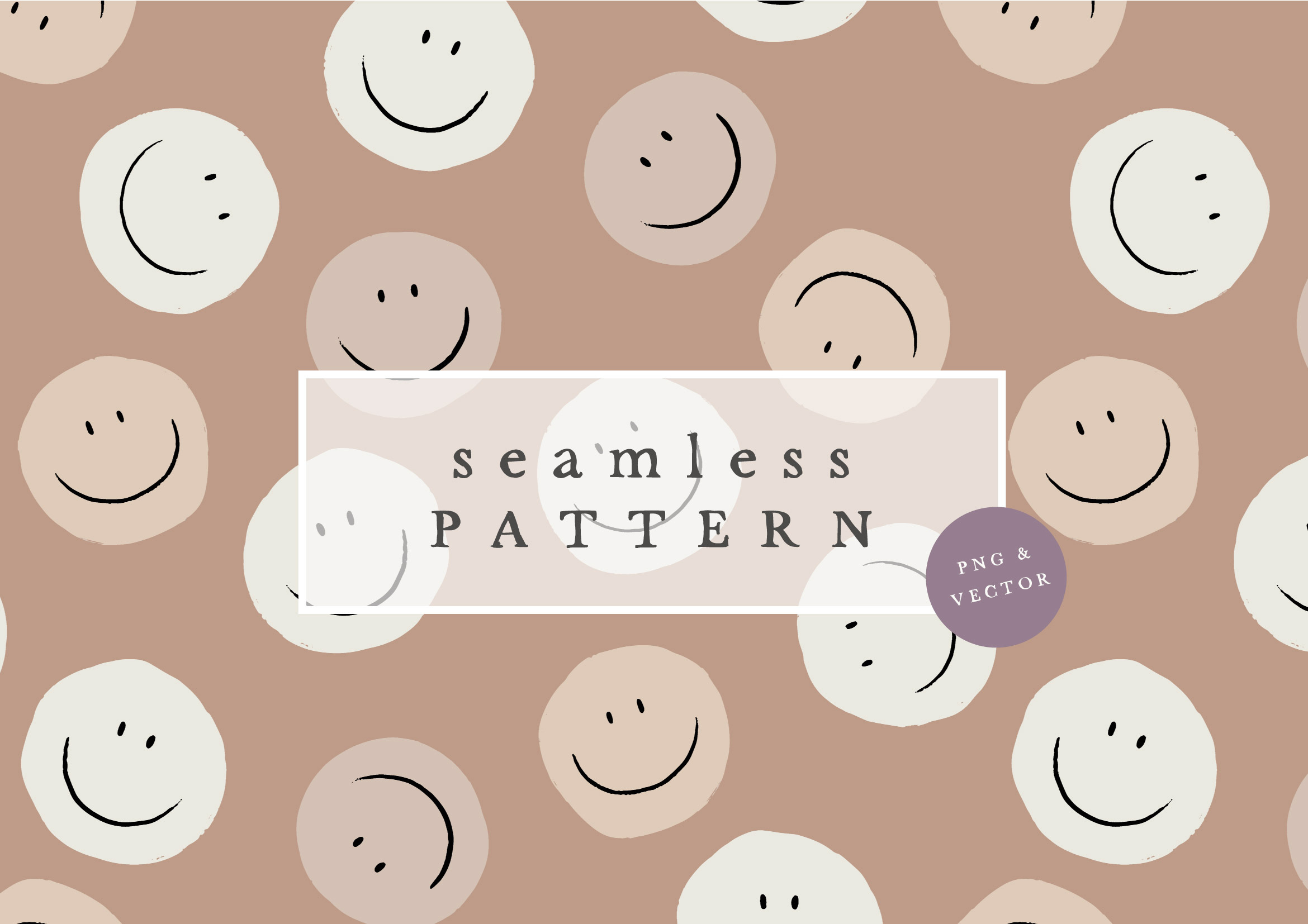 pattern / smile seamless, a Pattern Graphic by KruthDesign | Creative ...