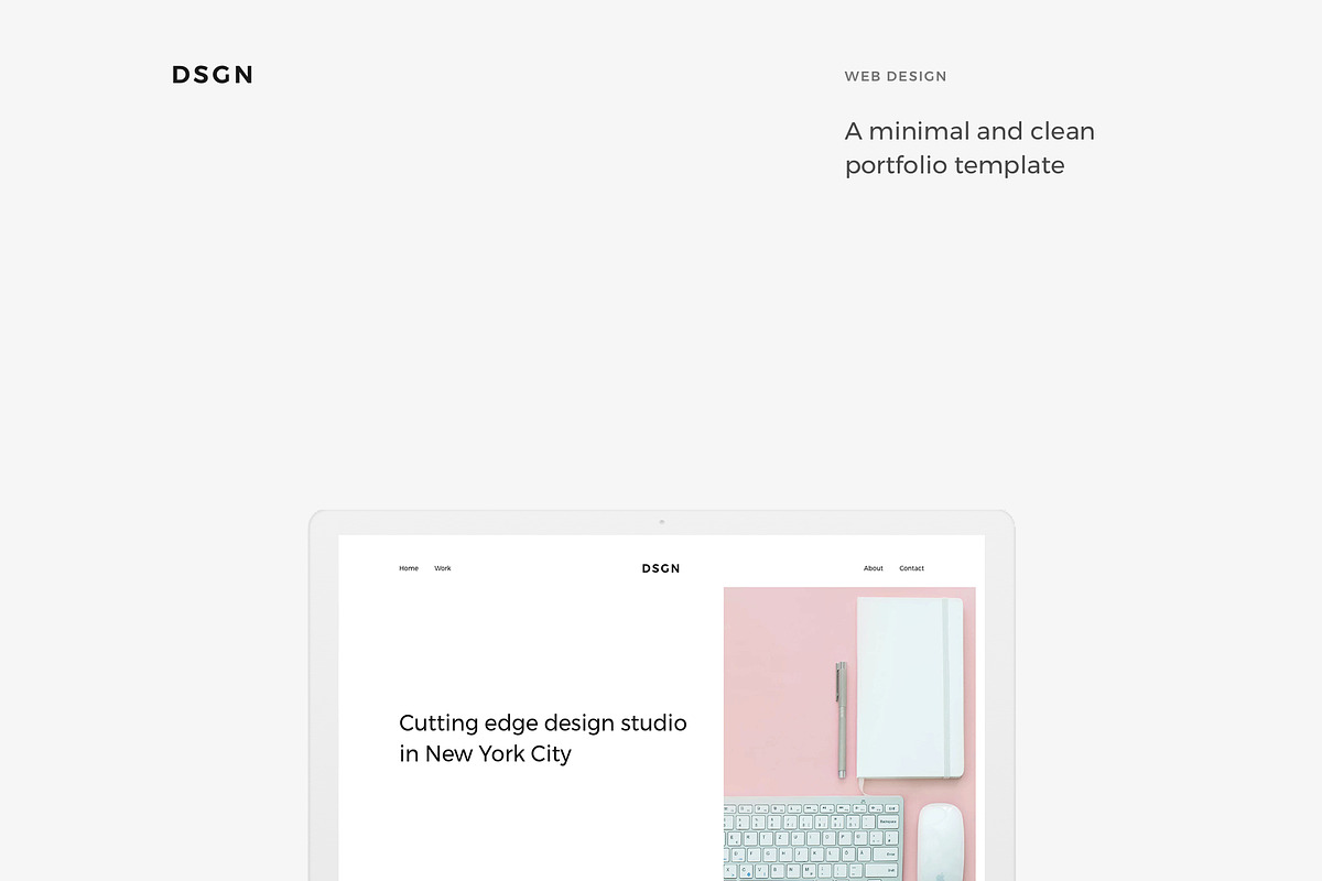 DSGN - Portfolio PSD Template, a Websites & App Template by Made By Larry