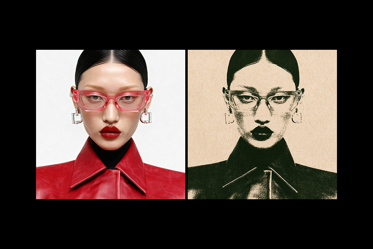 Retro Green Grain Photo Effect, a Layer Style Add-On by Design Squad