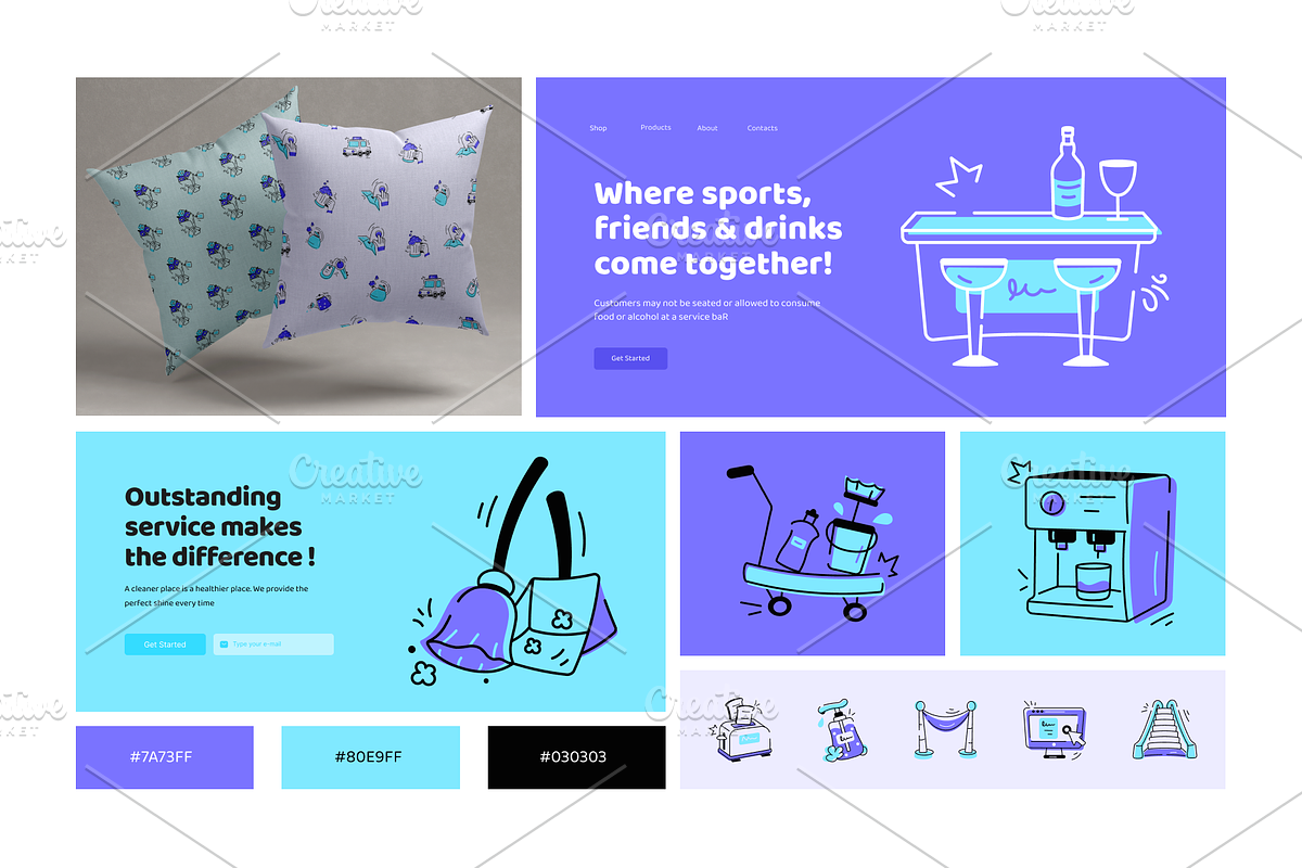 Animated Hotel Icon Set