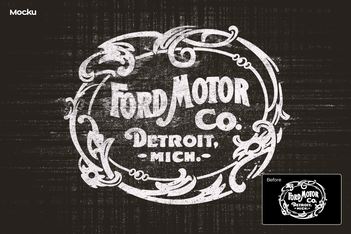 Worn-out Machine - Photoshop effect, an Action Add-On by Mocku