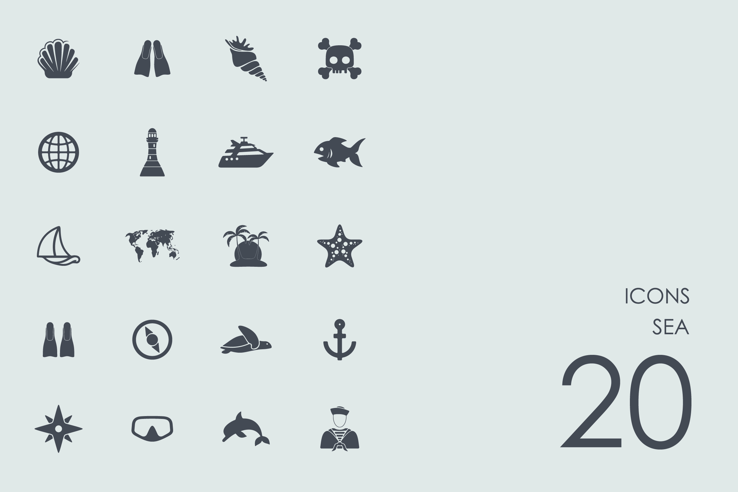 Sea icons, an Icon by Palau