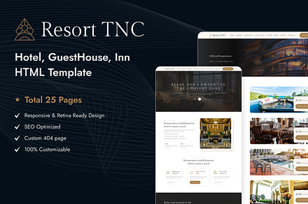 Resort - Hotel HTML5 Template, a HTML Template by ColorsThemes