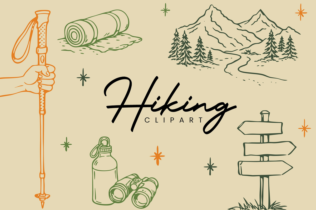 Elegant Camp Line Art