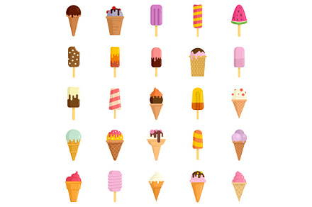 Ice-Cream Shoppe Clipart, SVG | Food Illustrations ~ Creative Market