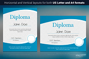Normal Diploma Template, a Stationery Template by Krukowski Graphics