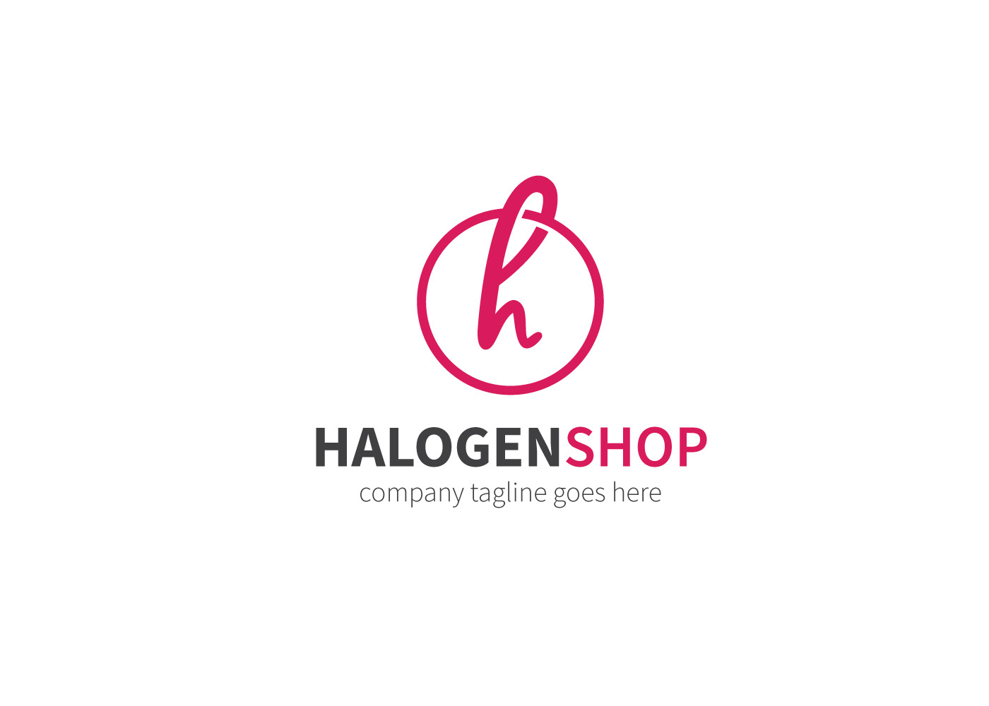 Halogen Shop Letter H Logo, a Branding & Logo Template by XpertgraphicD