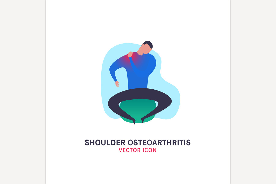 Shoulder osteoarthritis icon, an Icon by Anna's Shop