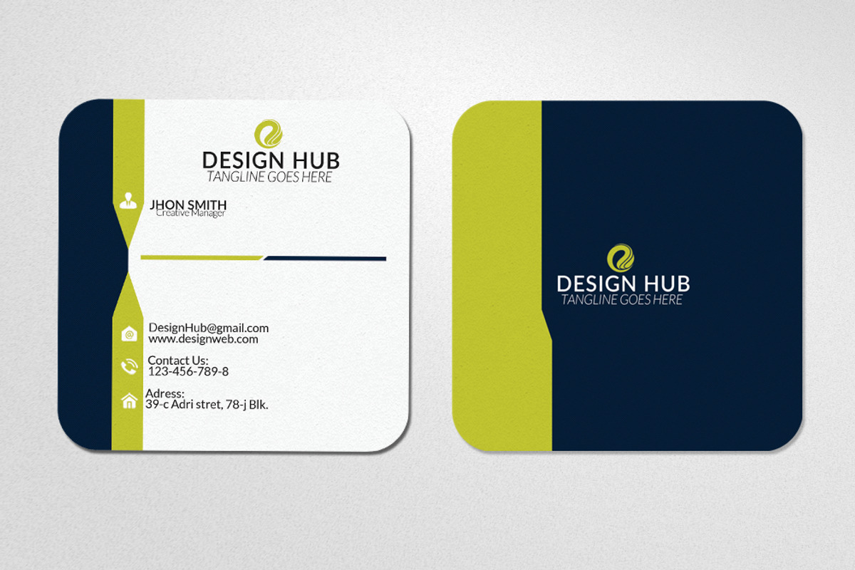 Small Social Card Template, a Brochure Template by Psd Templates