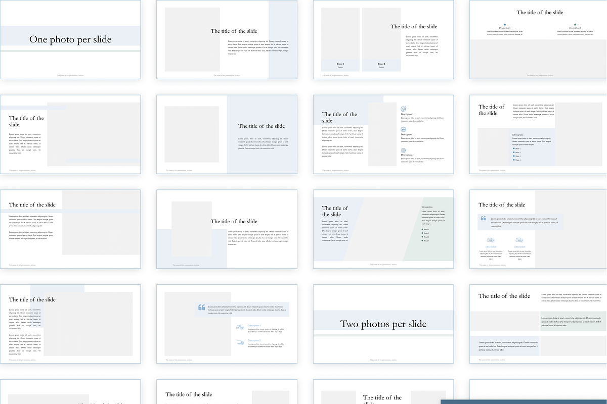 Sky presentation template. PowerPoint