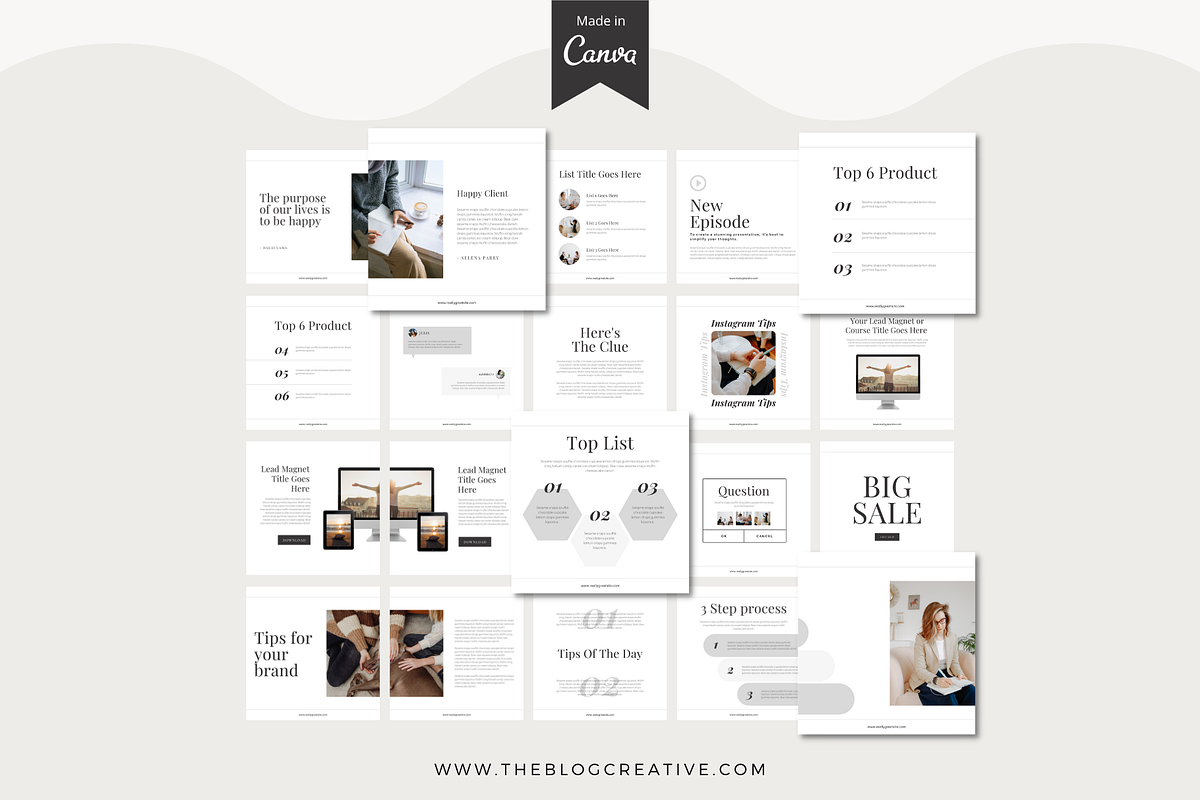 Minimalist, Instagram Carousel Canva