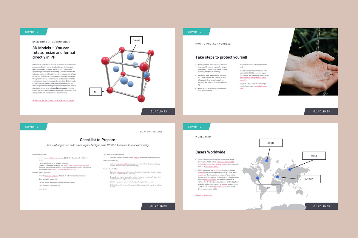 Covid 19 Corona PowerPoint Template, a Presentation Template by ...