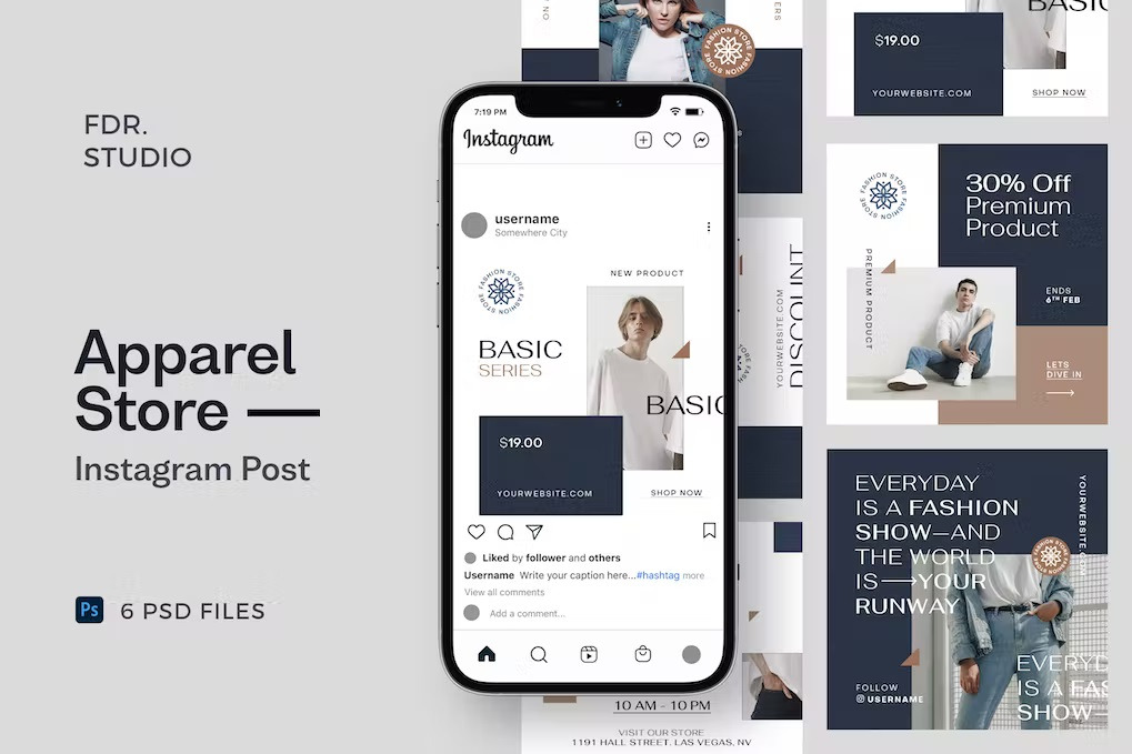 Apparel Store Instagram Post