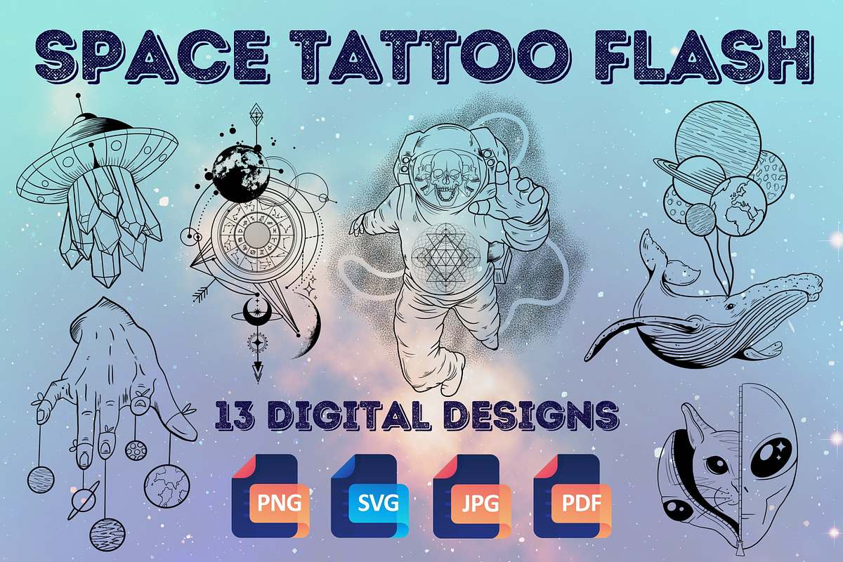 Space, Alien, Planet SVG/PNG Designs | Creative Market