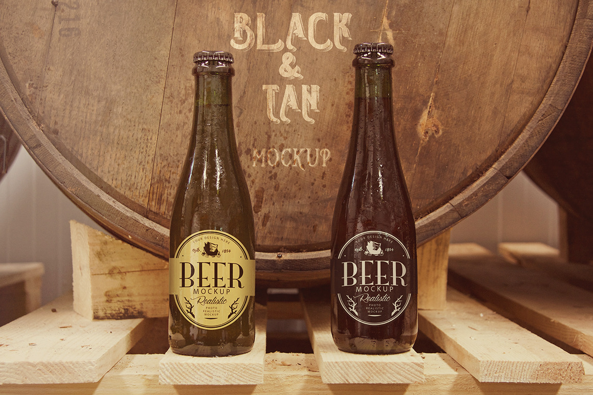 Beer Barrel Mockup, a Packaging Mockup by SmartDesigns