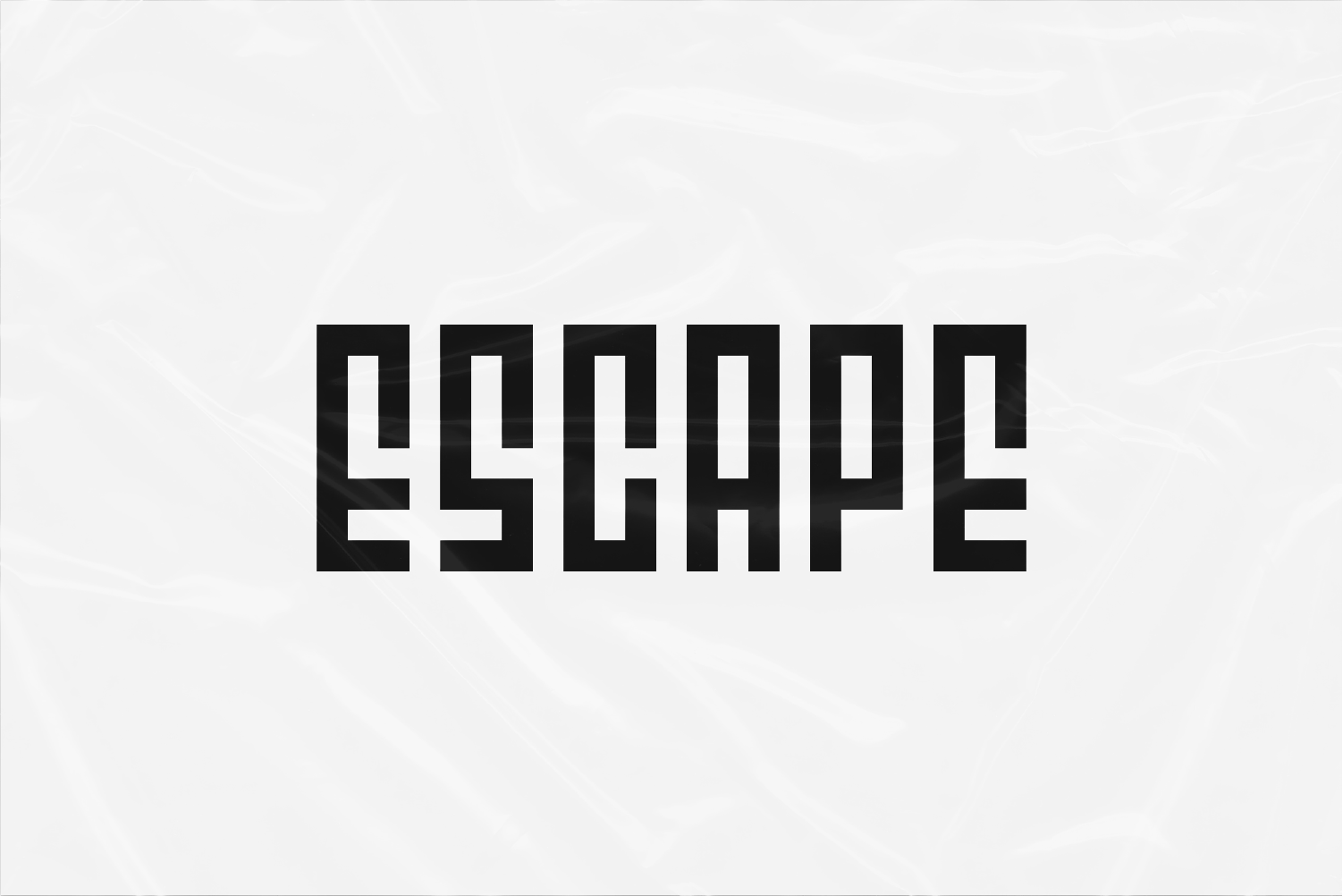 Escape Typeface, a Font by PaulStancel