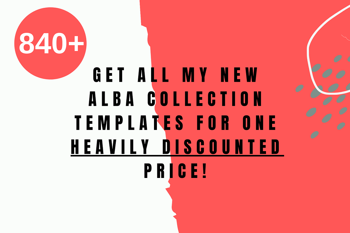 MEGA TEMPLATE BUNDLE - ALBA, a Social Media Template by Jennifer Magri ...