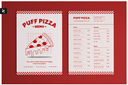 Vintage Pizza Menu, a Stationery Template by Neermana
