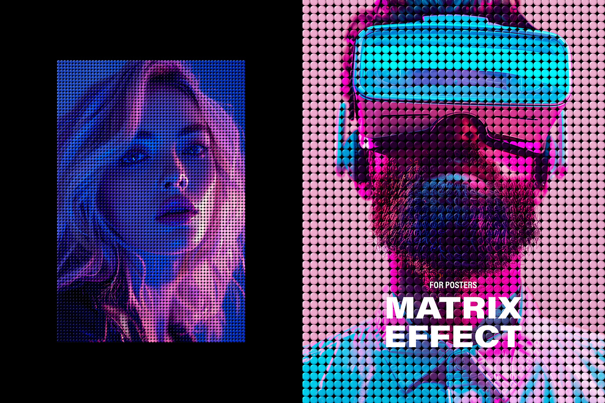 Matrix Dot Poster Effect, a Layer Style Add-On by Design Squad