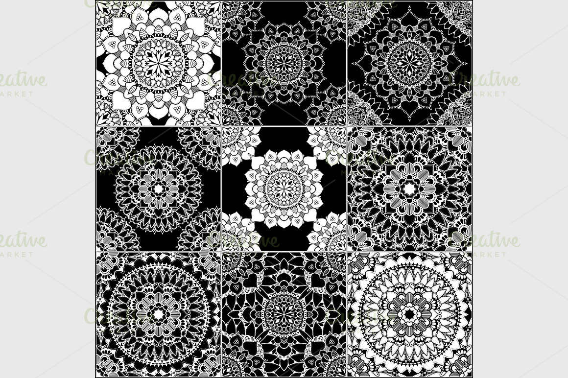 geometric seamless patterns, a Templates & Theme by IllustrationArtShop