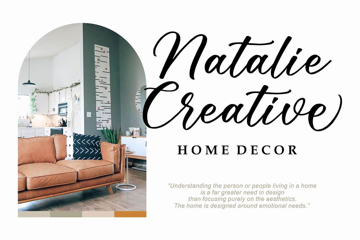 North Earth a Calligraphy Font