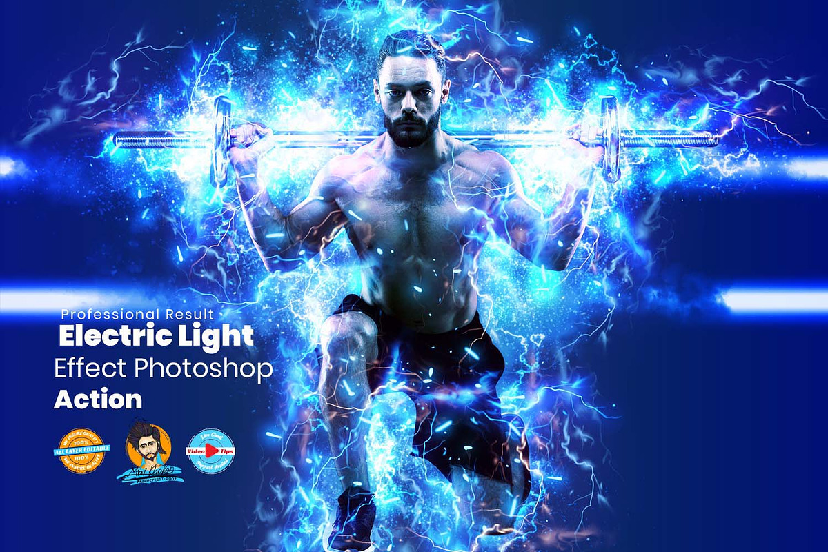 Electric Effect Photoshop Action