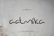 Aatmika Calligraphy Font, a Script Font by infernostudio3