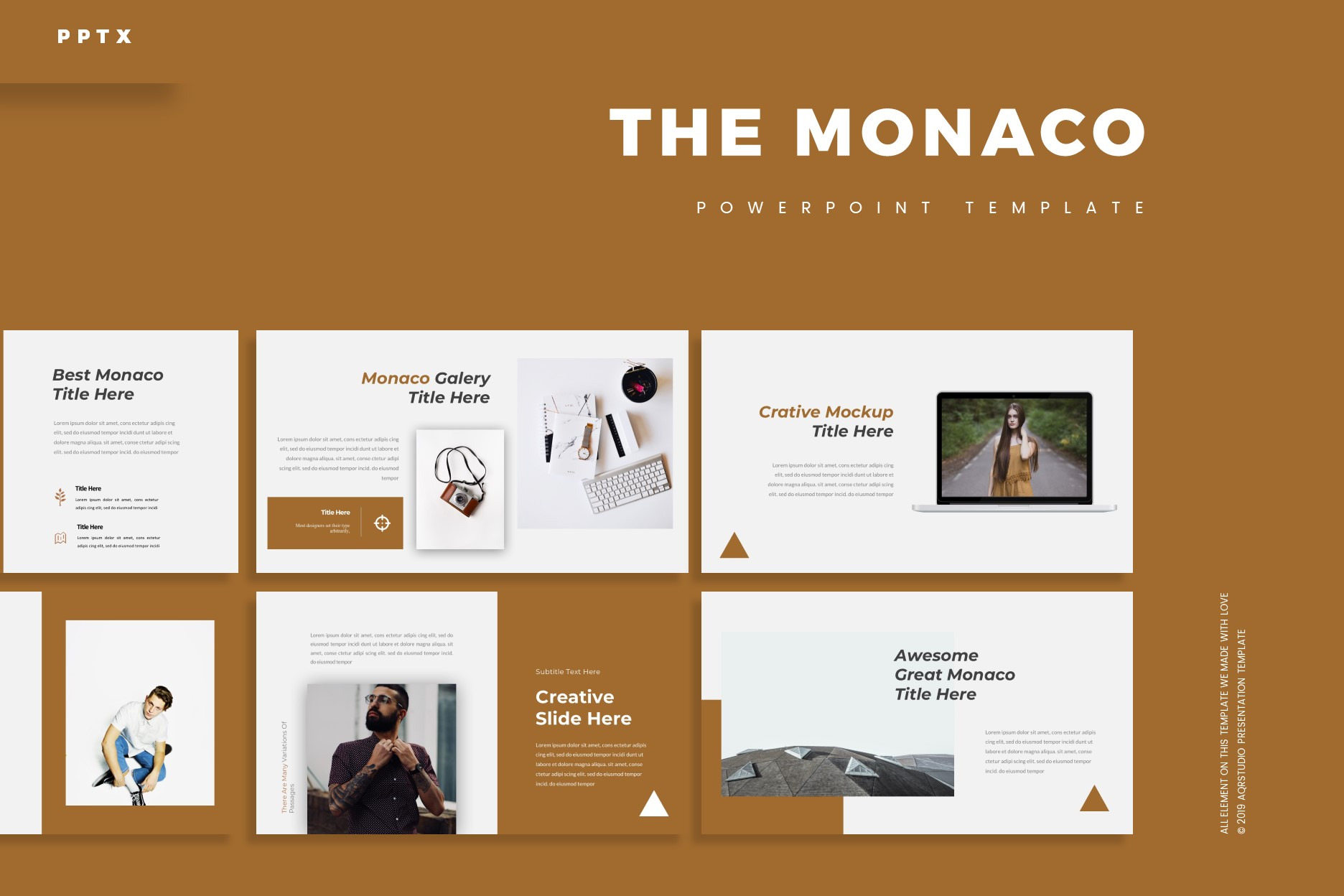 Monaco - Powerpoint Template, a Presentation Template by AQR Studio