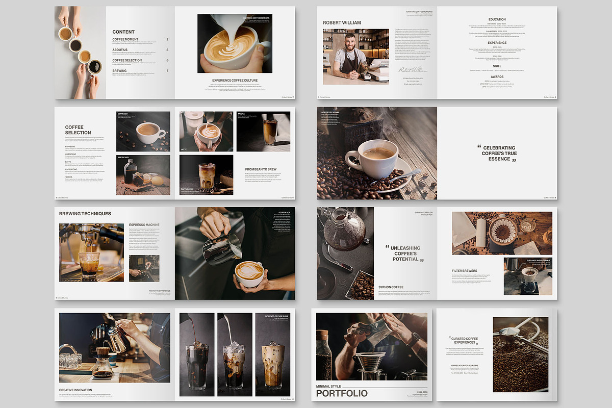 Minimalist Portfolio Template, a Magazine Template by BrandPacks