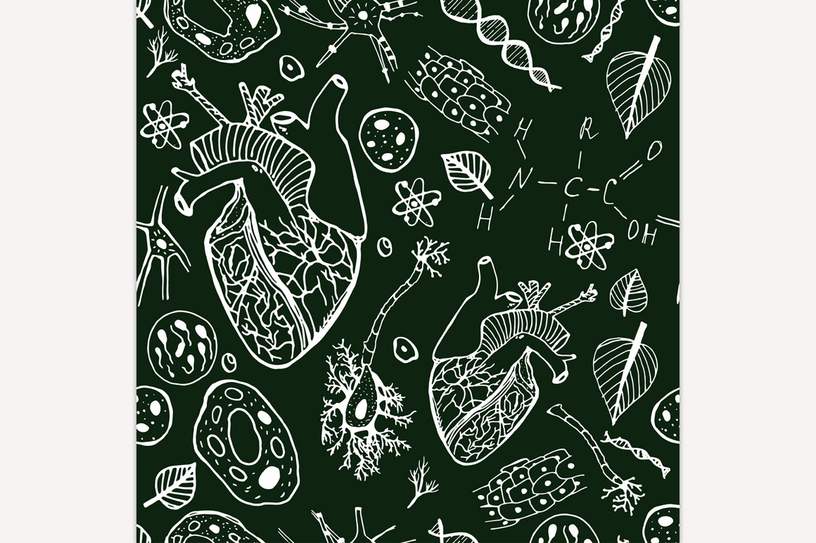 Biological Vector pattern, a Pattern Graphic by Anna's Shop