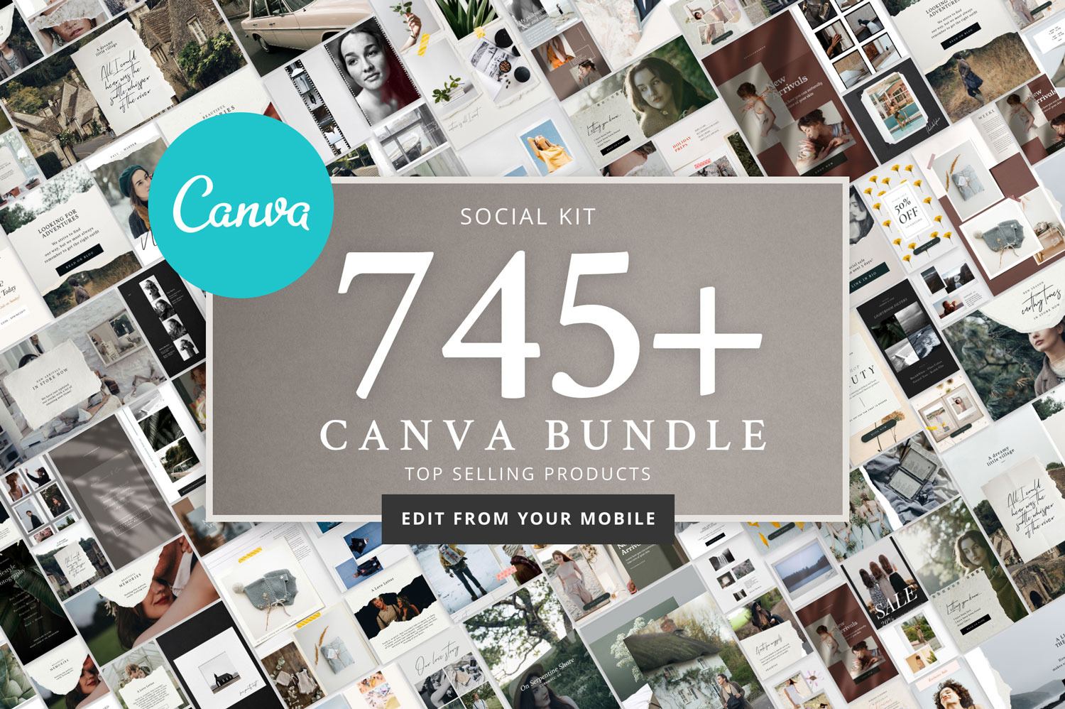 CANVA BUNDLE Social Kit, a Social Media Template by Sparrow & Snow